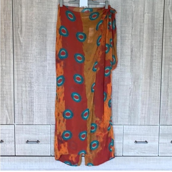 Zara | Swim | Zara Gorgeous Printed Pareo Pants Swimwear Beach Coverup | Poshmark